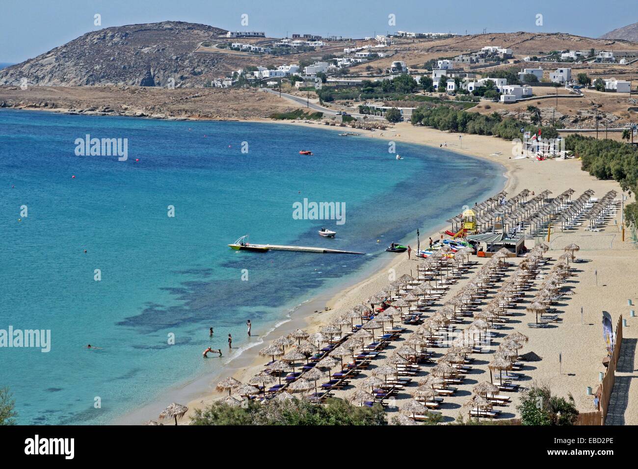 Kalafati´s Beach, Mykonos, Griechenland Stockfotografie - Alamy