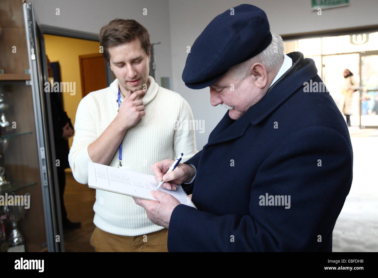 Danzig, Polen 30. November 2014 IPSOS Observer Arbeiter Ausfahrt ...