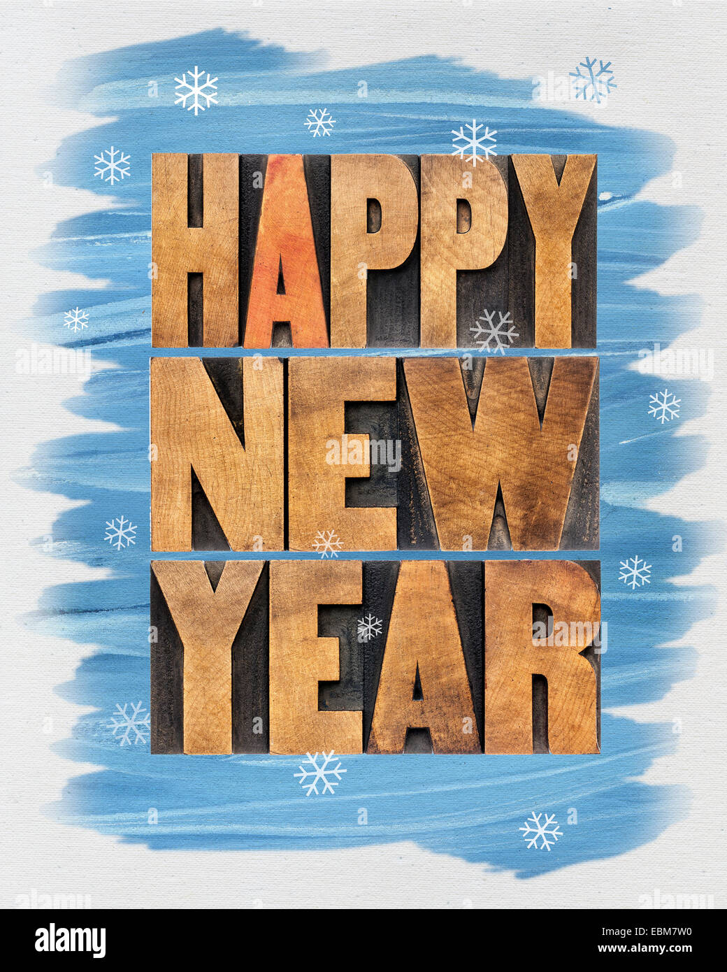 Glückliches Neujahrsgrüße oder Wünsche - eine Collage aus Text in ...