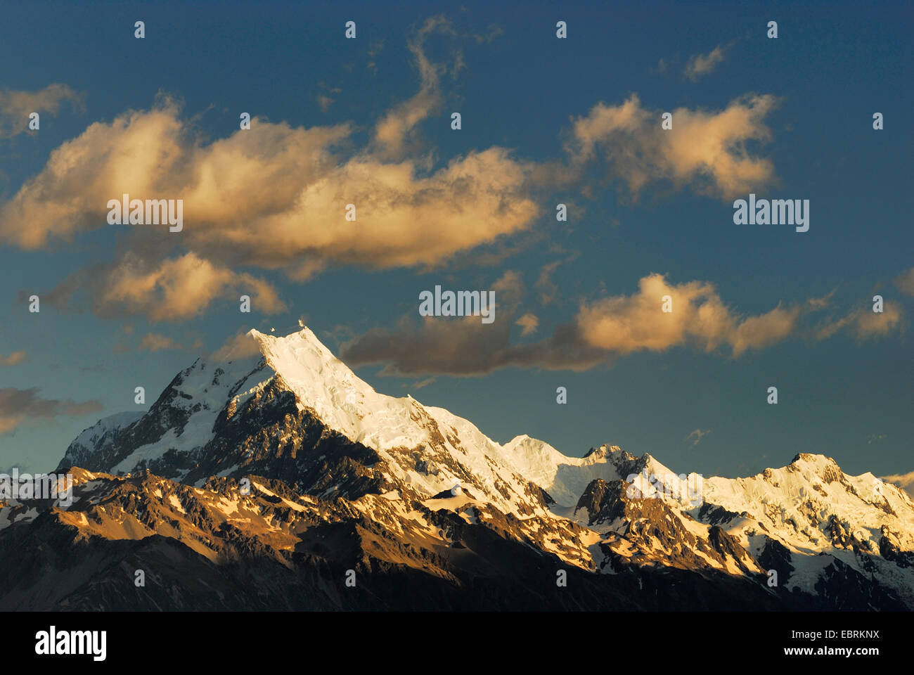 Mount Cook, Aoraki in Neuseeland Suedinsel, Canterbury, Mount Cook ...