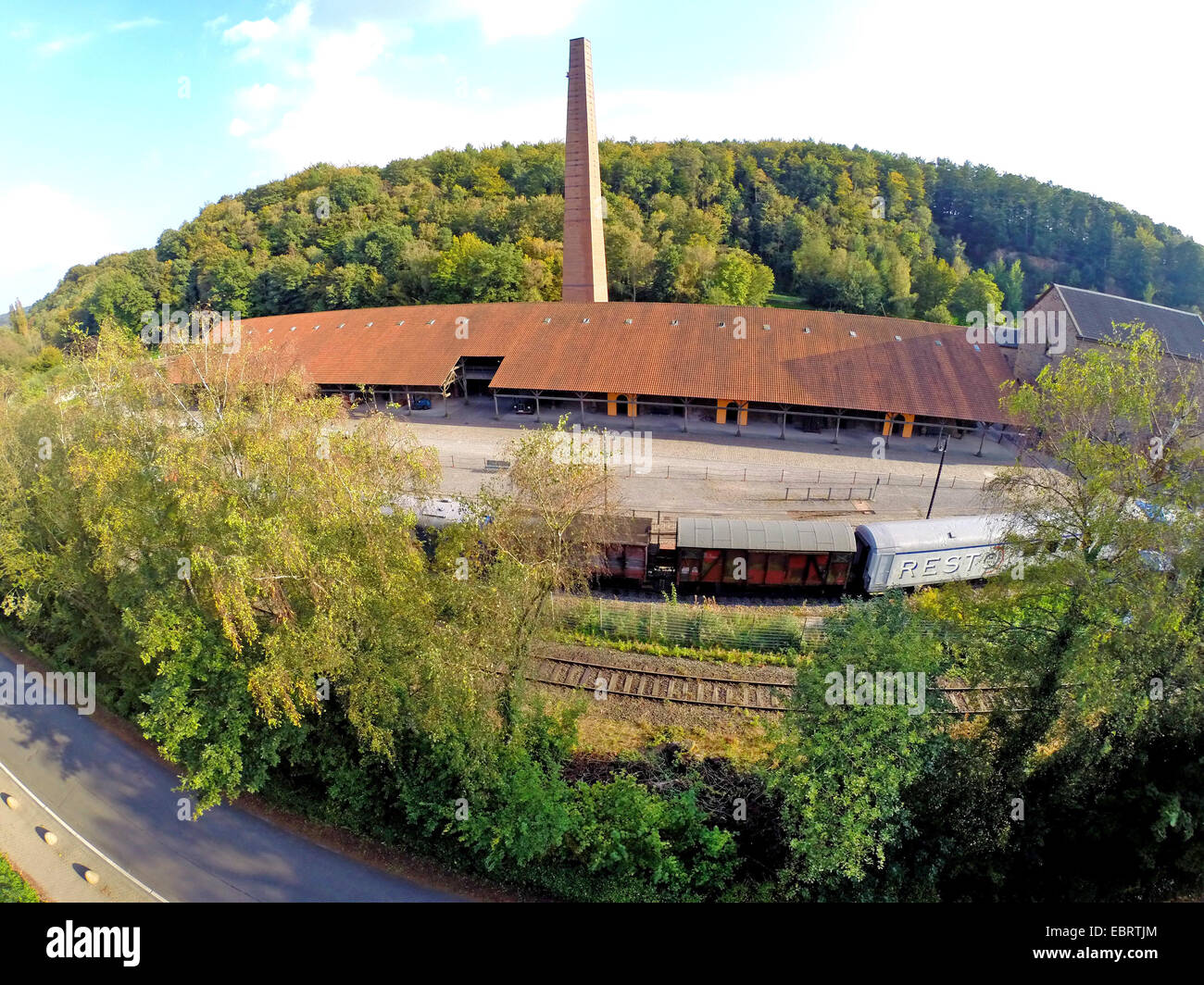 Luftbild, geschlossene Kohle mine Nachtigall, Deutschland, Nordrhein ...