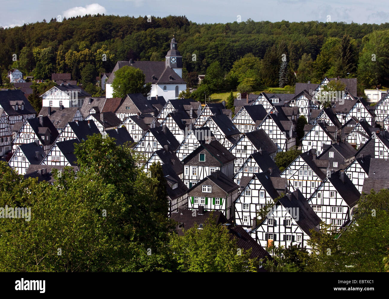 Alter Flecken, historische Stadt Freudenberg, Deutschland, North Rhine ...