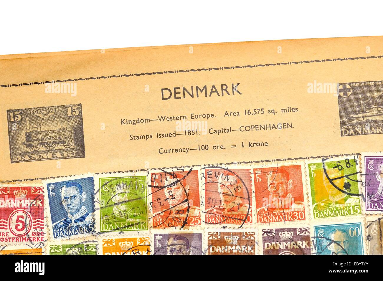 Briefmarke dänemark -Fotos und -Bildmaterial in hoher Auflösung – Alamy