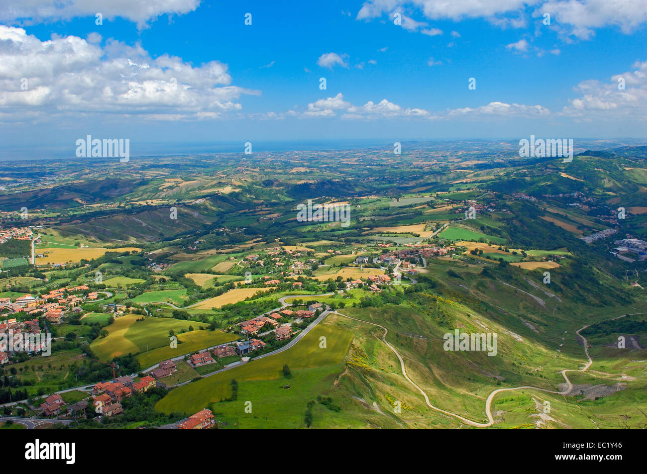 Monte Titano, San Marino, Republik San Marino, Italien, Europa ...