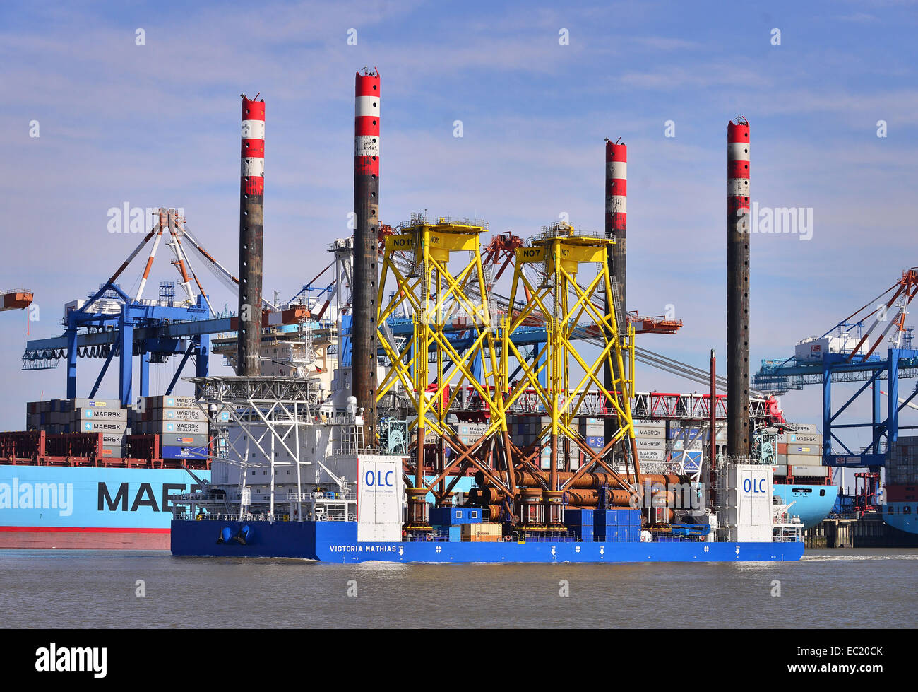Jacke-Komponenten von Offshore-Windkraftanlagen auf spezialisierte ...