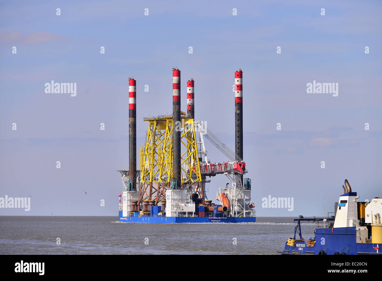 Jacke-Komponenten von Offshore-Windkraftanlagen auf spezialisierte ...