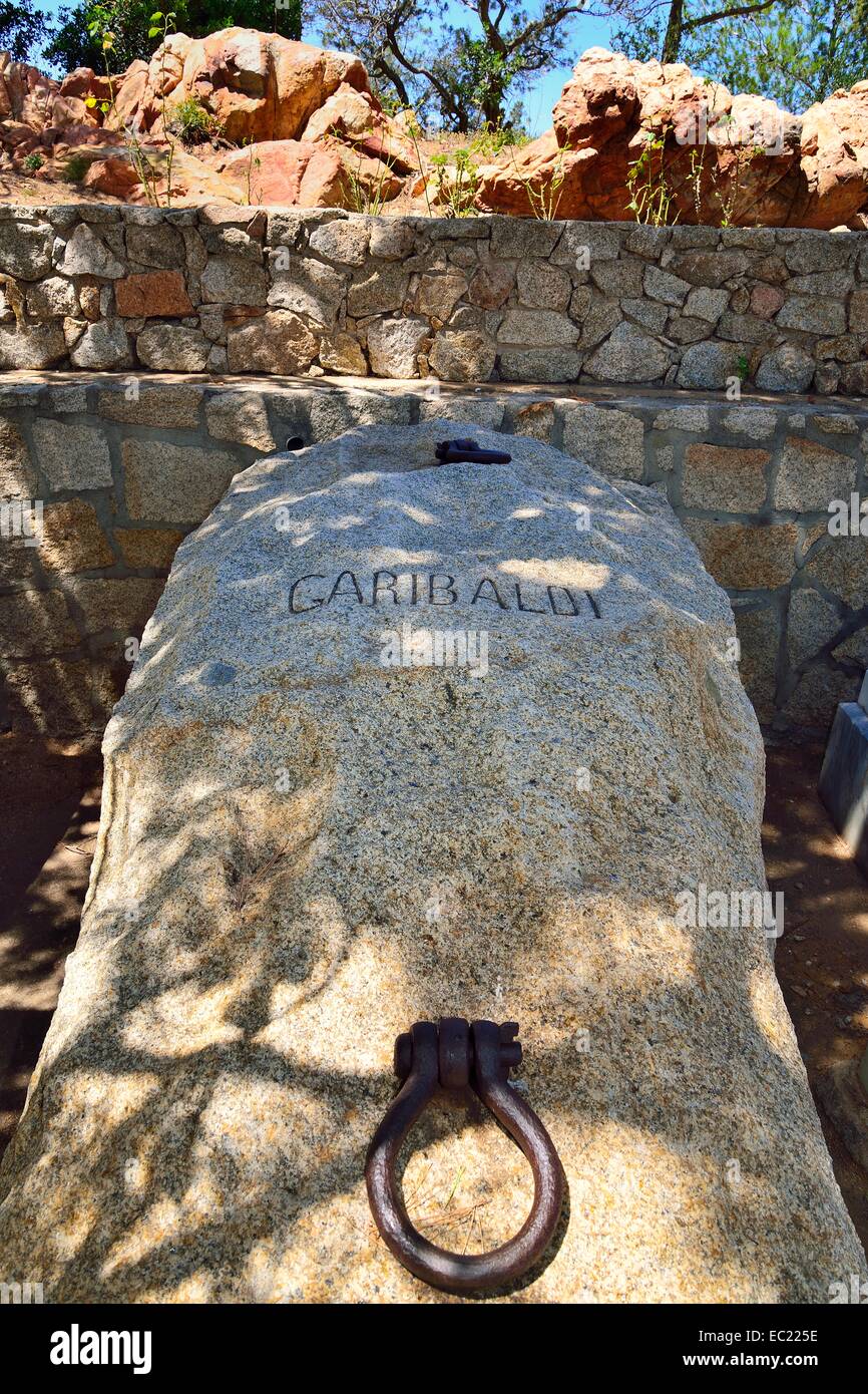 Grab von Giuseppe Garibaldi, Casa Bianca, Isola Caprera, Nationalparks ...