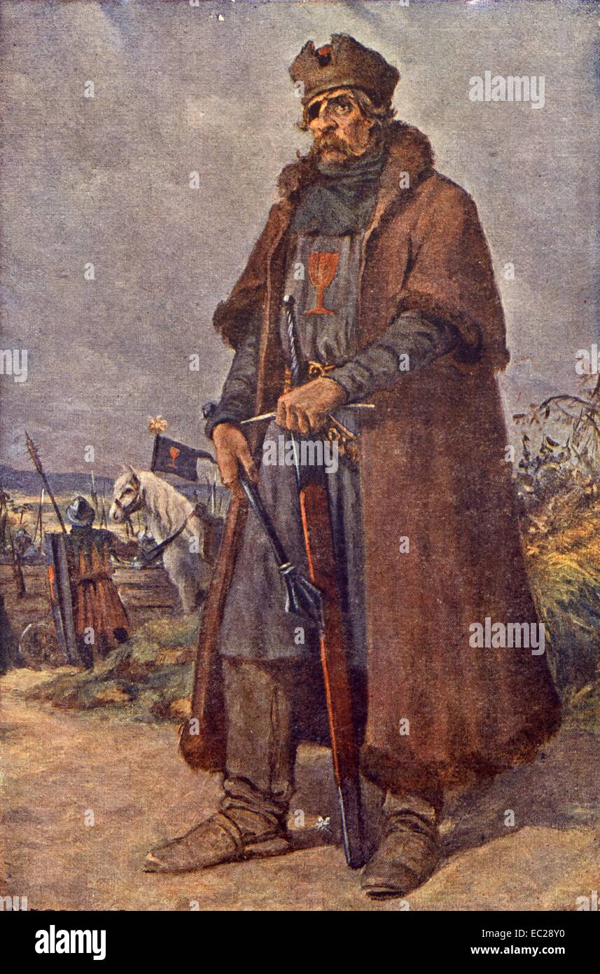 Jan Zizka / Malerei / 16. Jahrhundert Zizka TROC, Hussiten Führer ...