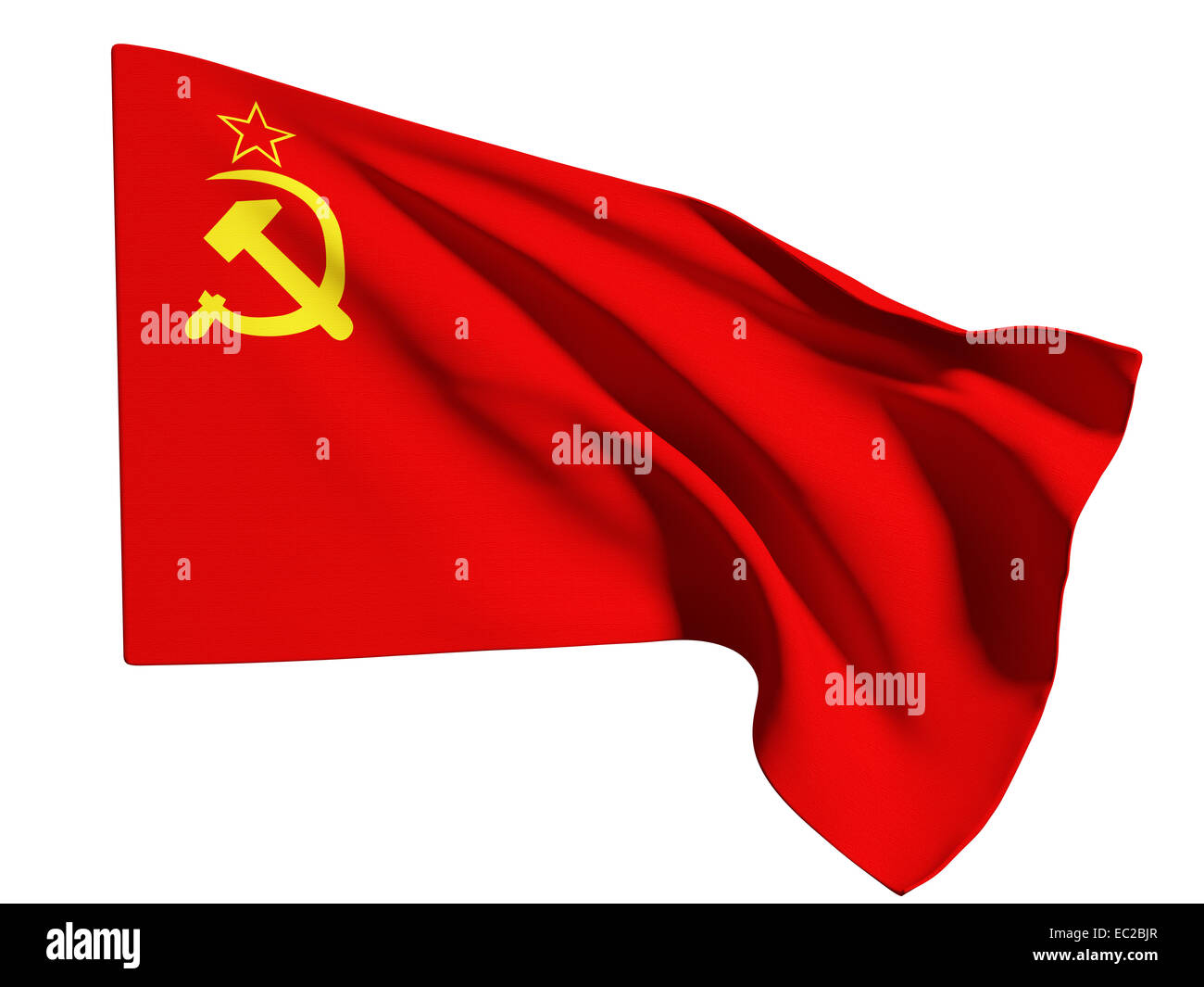 Russischer soldat der sowjetunion mit hammer und sichel flagge -Fotos ...