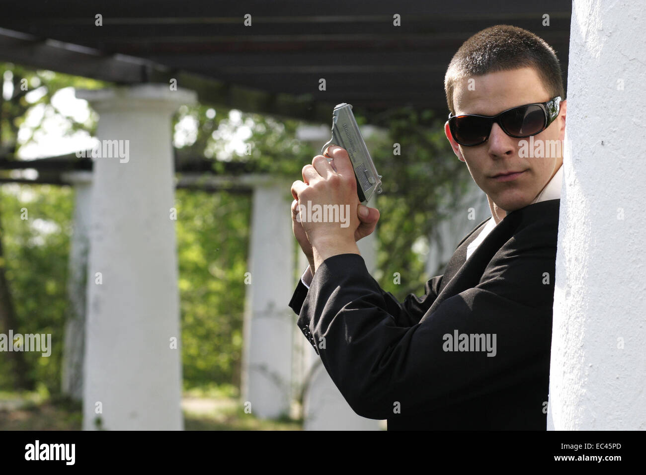 Geheimagent Sonnenbrille Stockfotos und -bilder Kaufen - Alamy