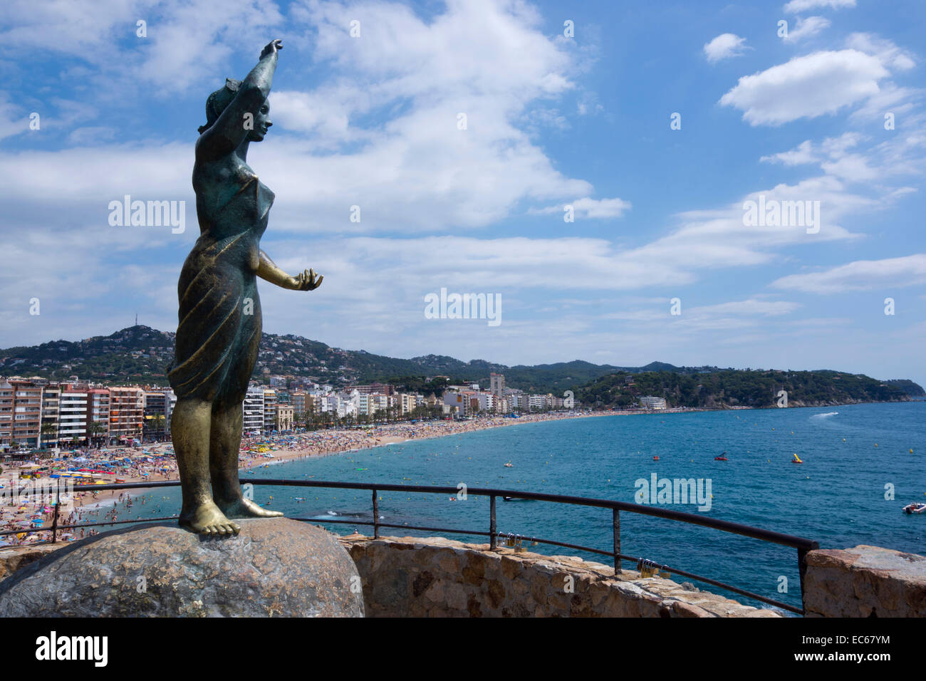Monument a La Dona Marinera, Lloret de Mar, Costa Brava, Comarca Selva ...