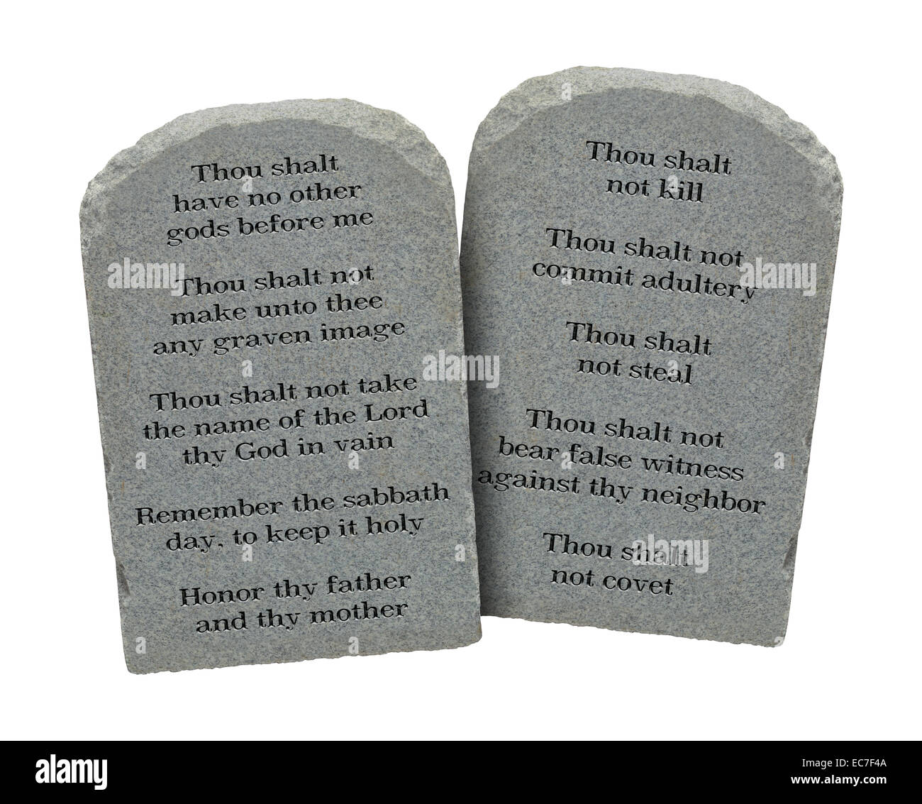 Moses und die zehn gebote Ausgeschnittene Stockfotos und -bilder - Alamy