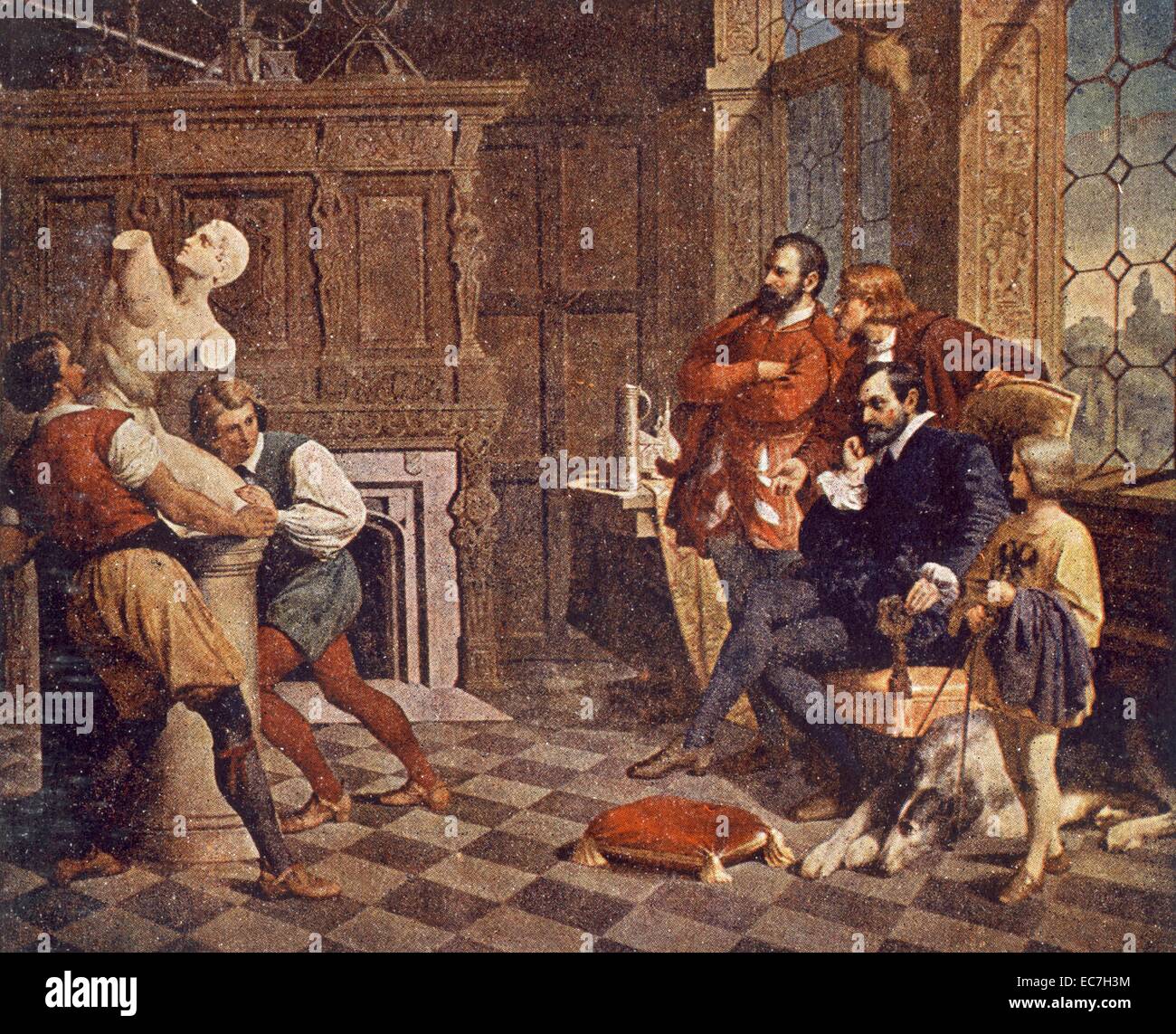 Rudolf II., Kaiser des Heiligen Römischen Reiches und Astronomen Tycho ...