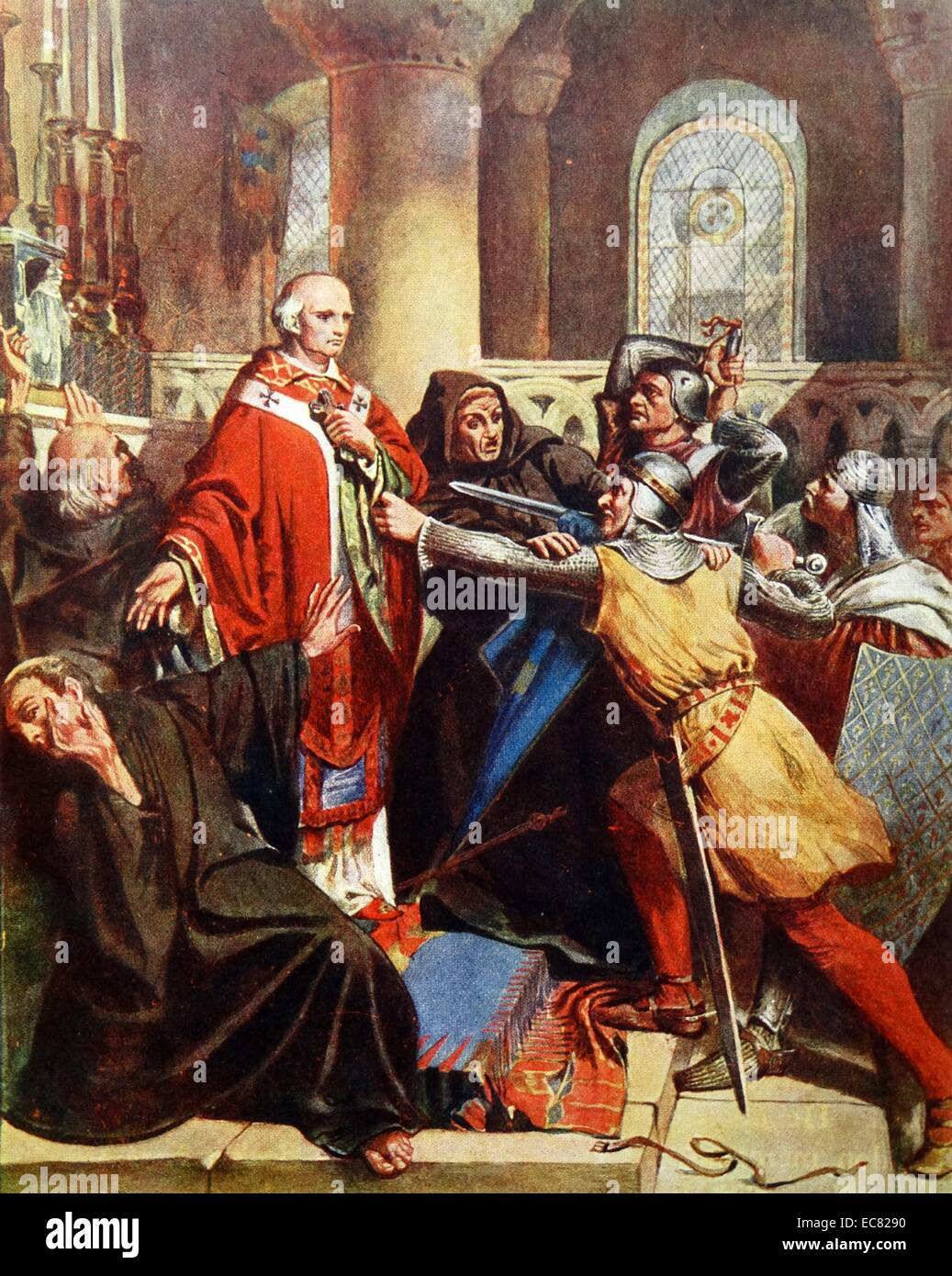 Thomas beckett erzbischof von canterbury ermordung mord tod -Fotos und ...