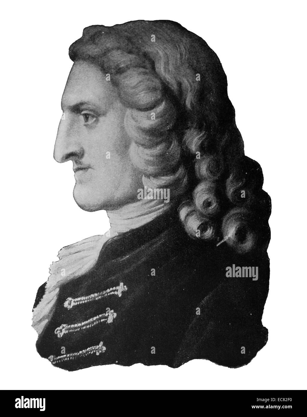 Portrait von Henry Fielding (1707-1754) englischer Schriftsteller und ...