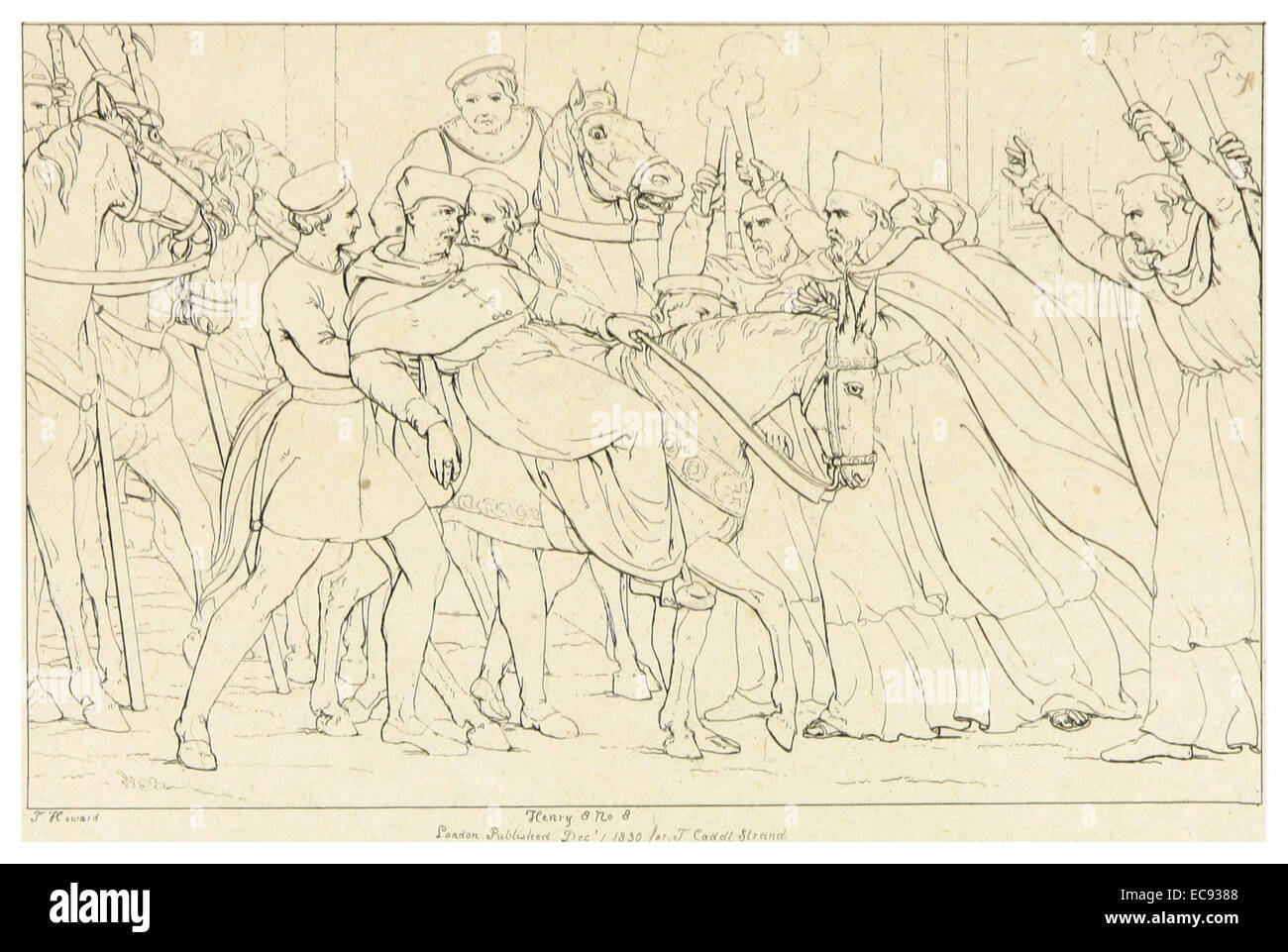 Diese 1828-1833 von Howard gefertigte Illustration ist Teil einer Serie ...