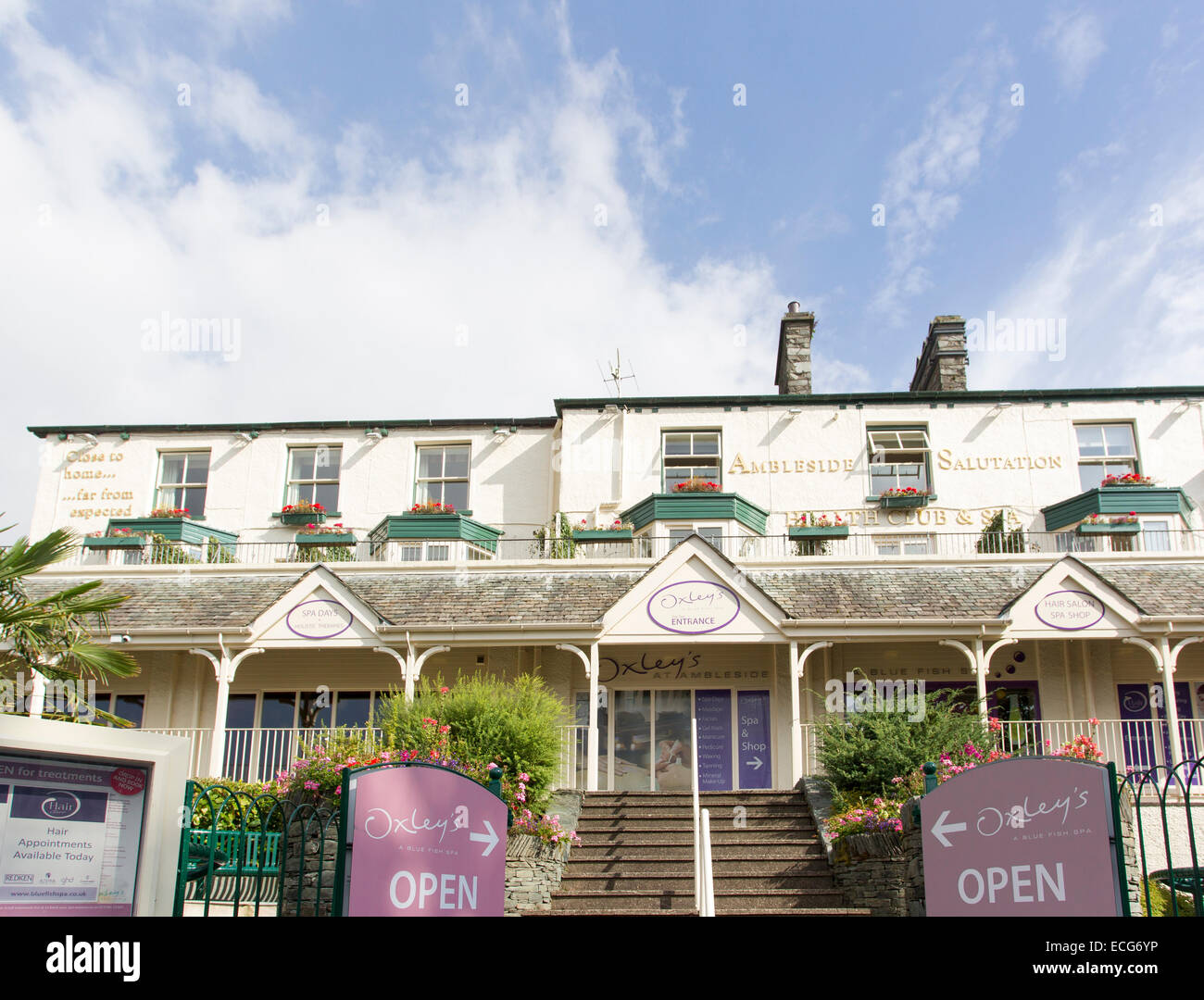 Oxleys blue fish spa ambleside Stockfotos und -bilder Kaufen - Alamy