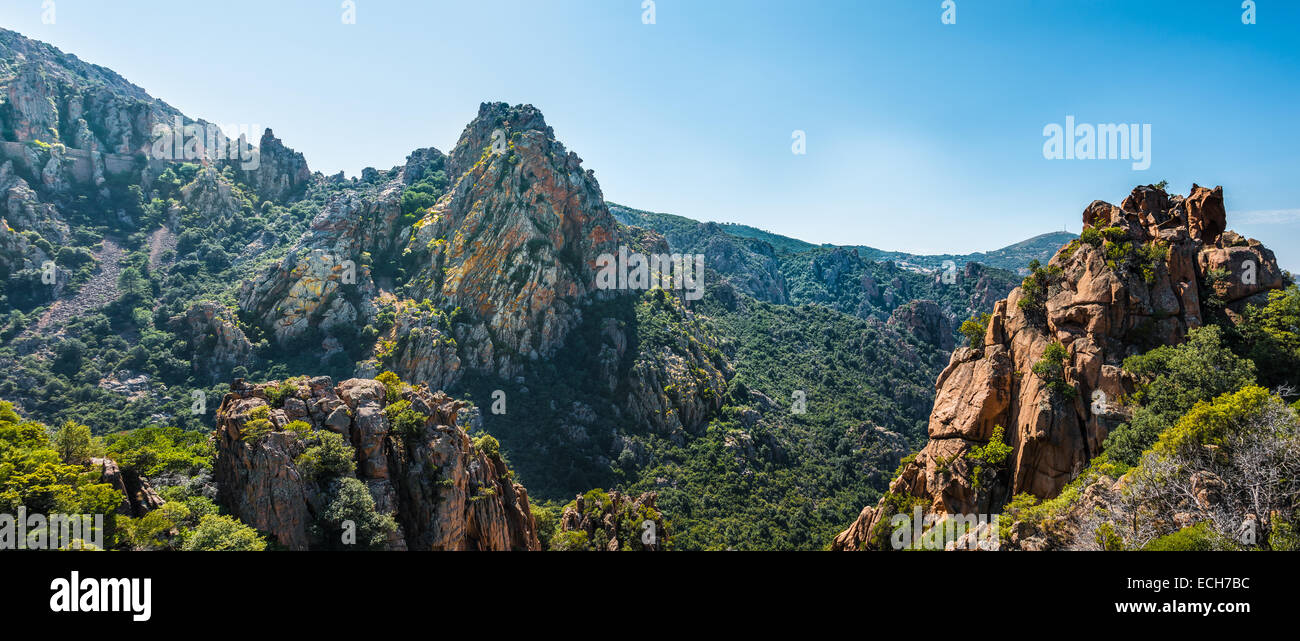 Felsformationen, Calanche di Piana, Les Calanques de Piana, Golf von ...