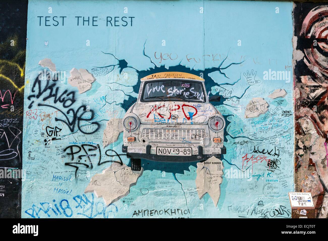 Deutschland, Berlin, Ost-Berlin, Friedrichshain, East Side Gallery, die ...
