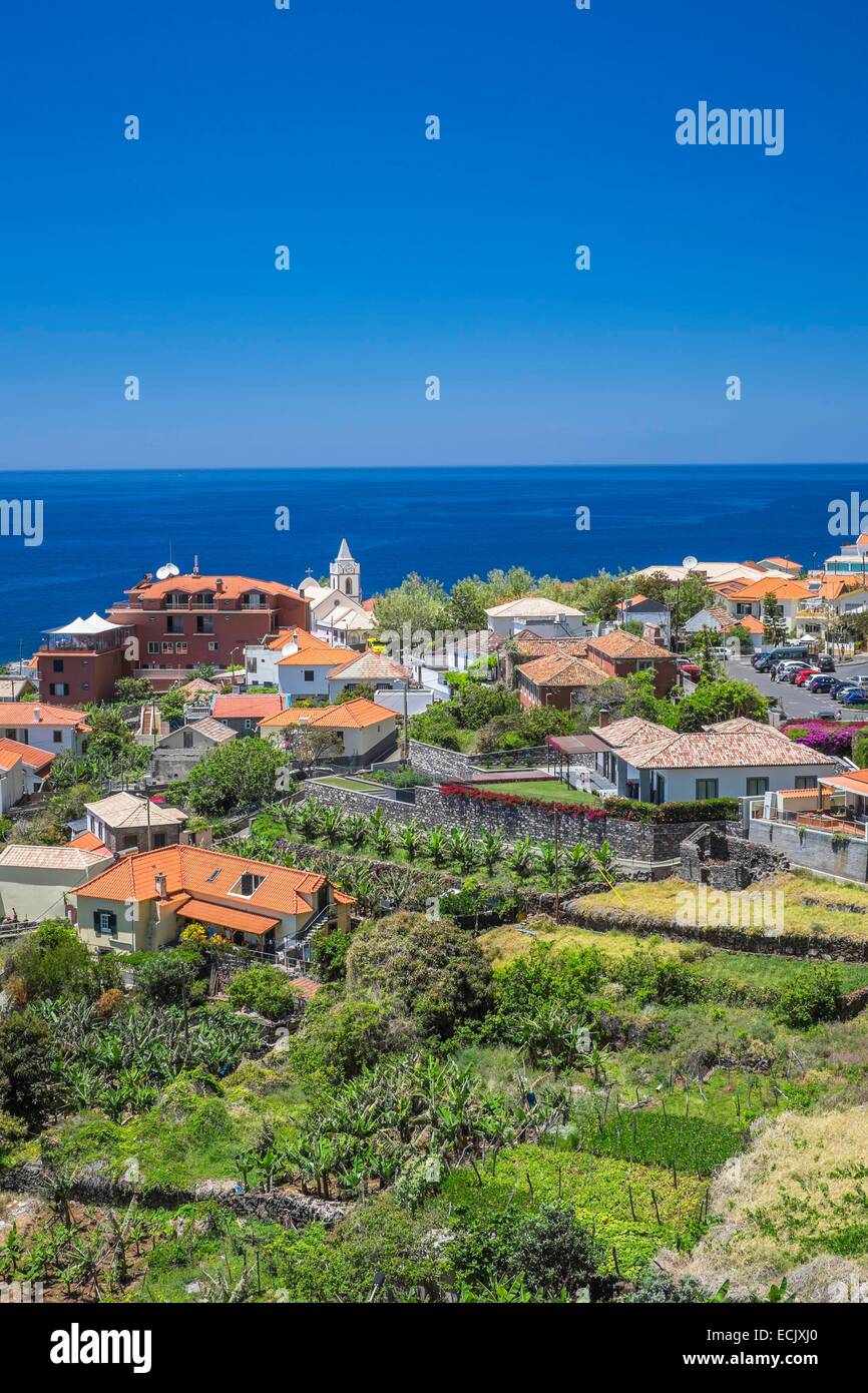 Portugal, Madeira Insel, Jardim Do Mar, ein malerisches Dorf am Meer ...