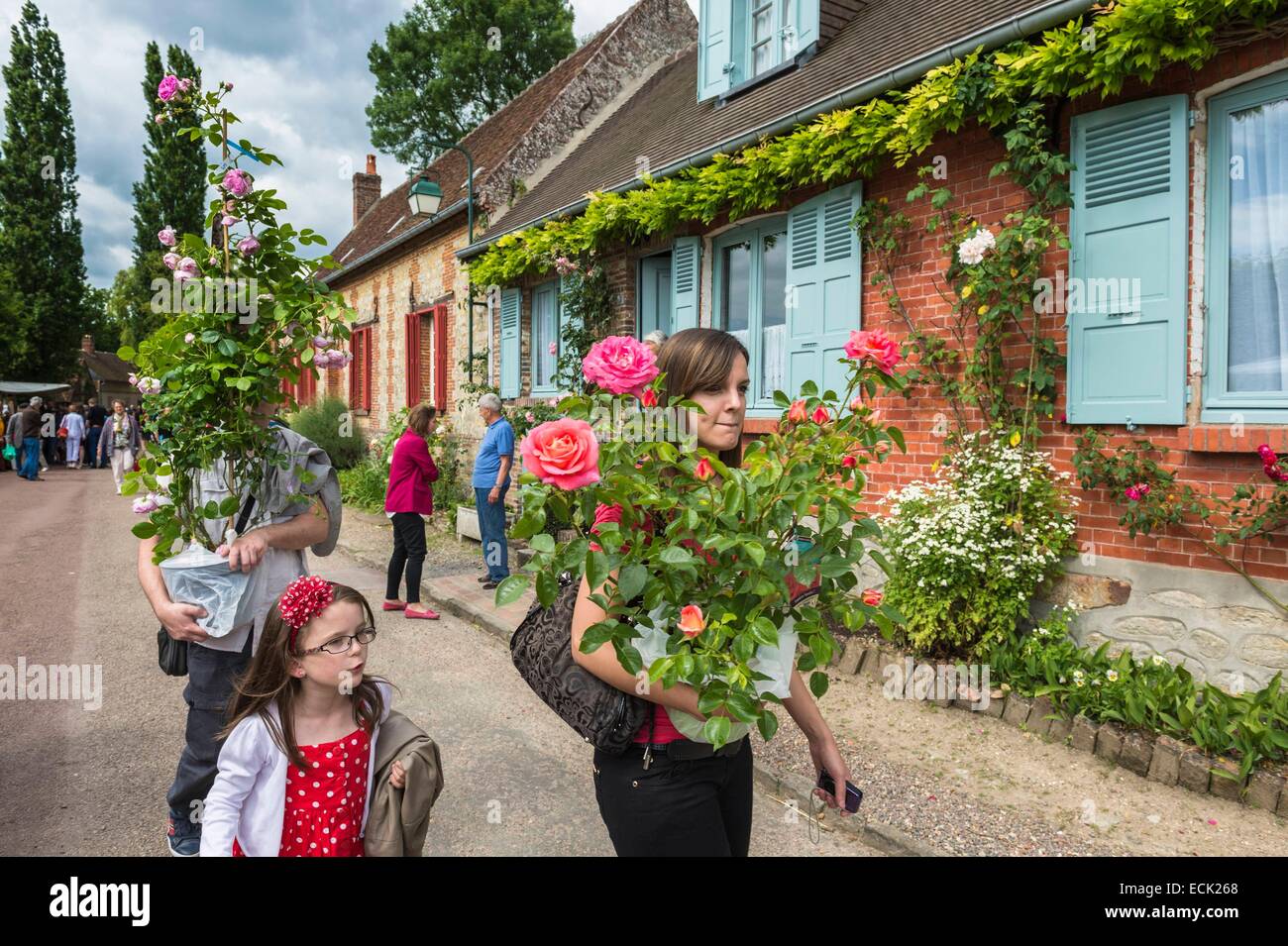 Frankreich, Oise, Gerberoy, mit der Bezeichnung Les Plus Beaux Dörfer ...
