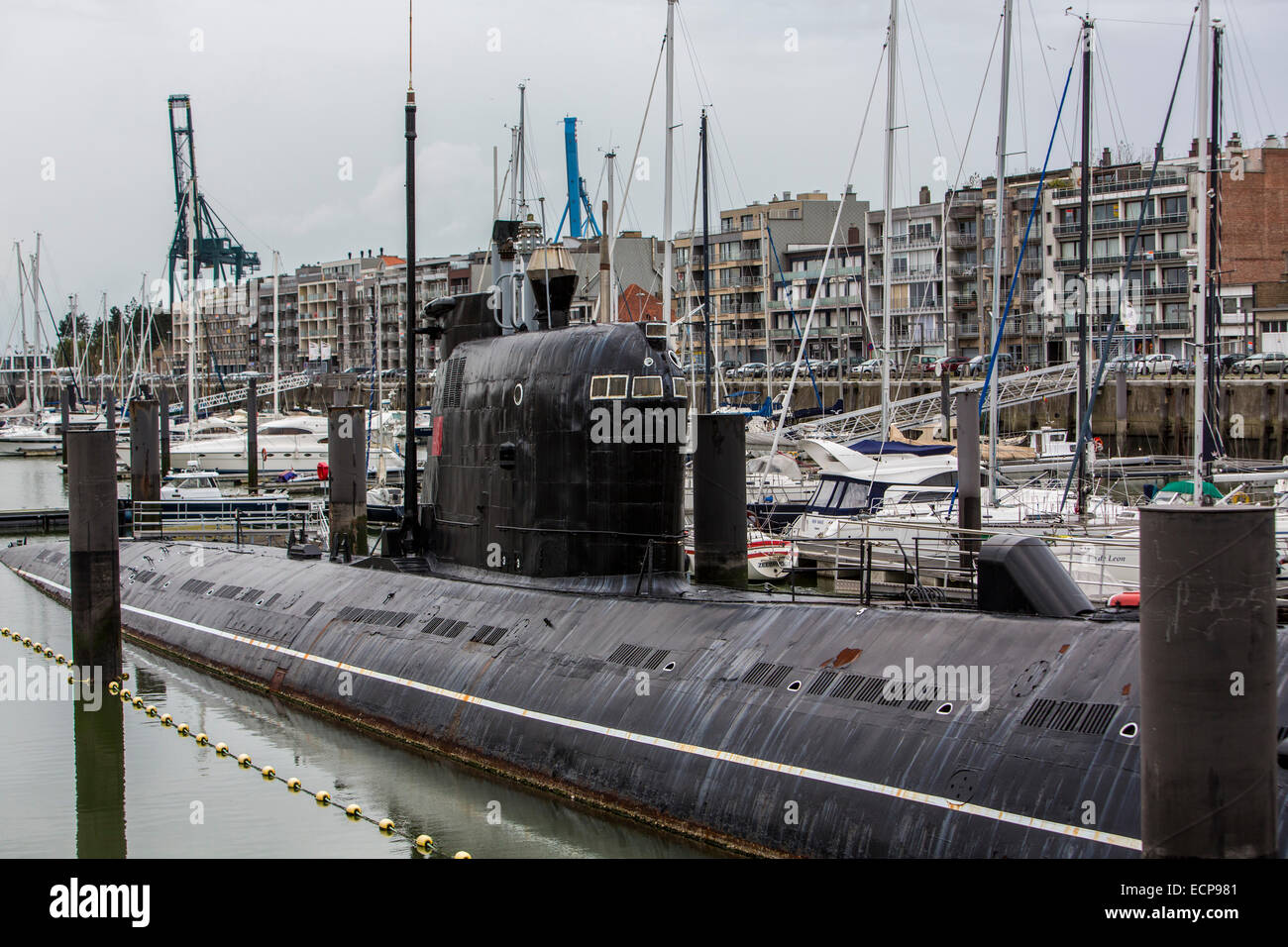 Belgische Nordseeküste, Russische u-Boot Museum, Zeebrugge ...