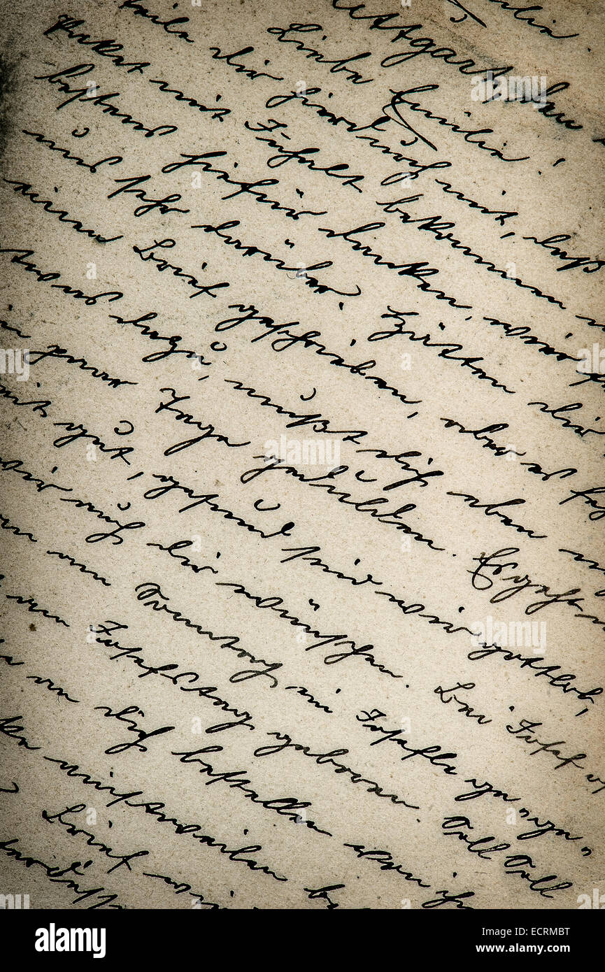 Handwritten letter german -Fotos und -Bildmaterial in hoher Auflösung ...