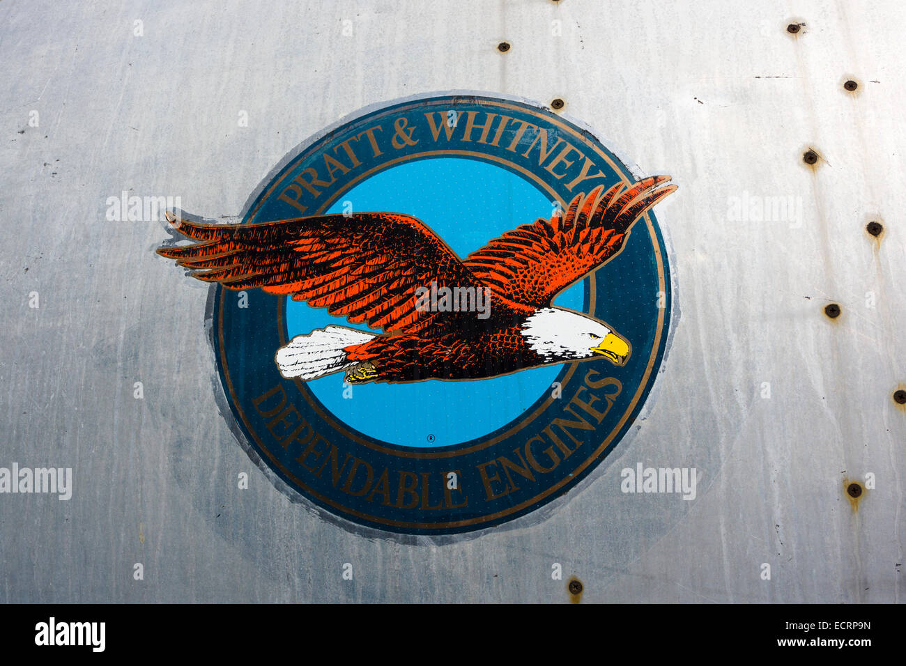 Pratt & Whitney Logo auf Boeing 747 Engine Stockfotografie - Alamy