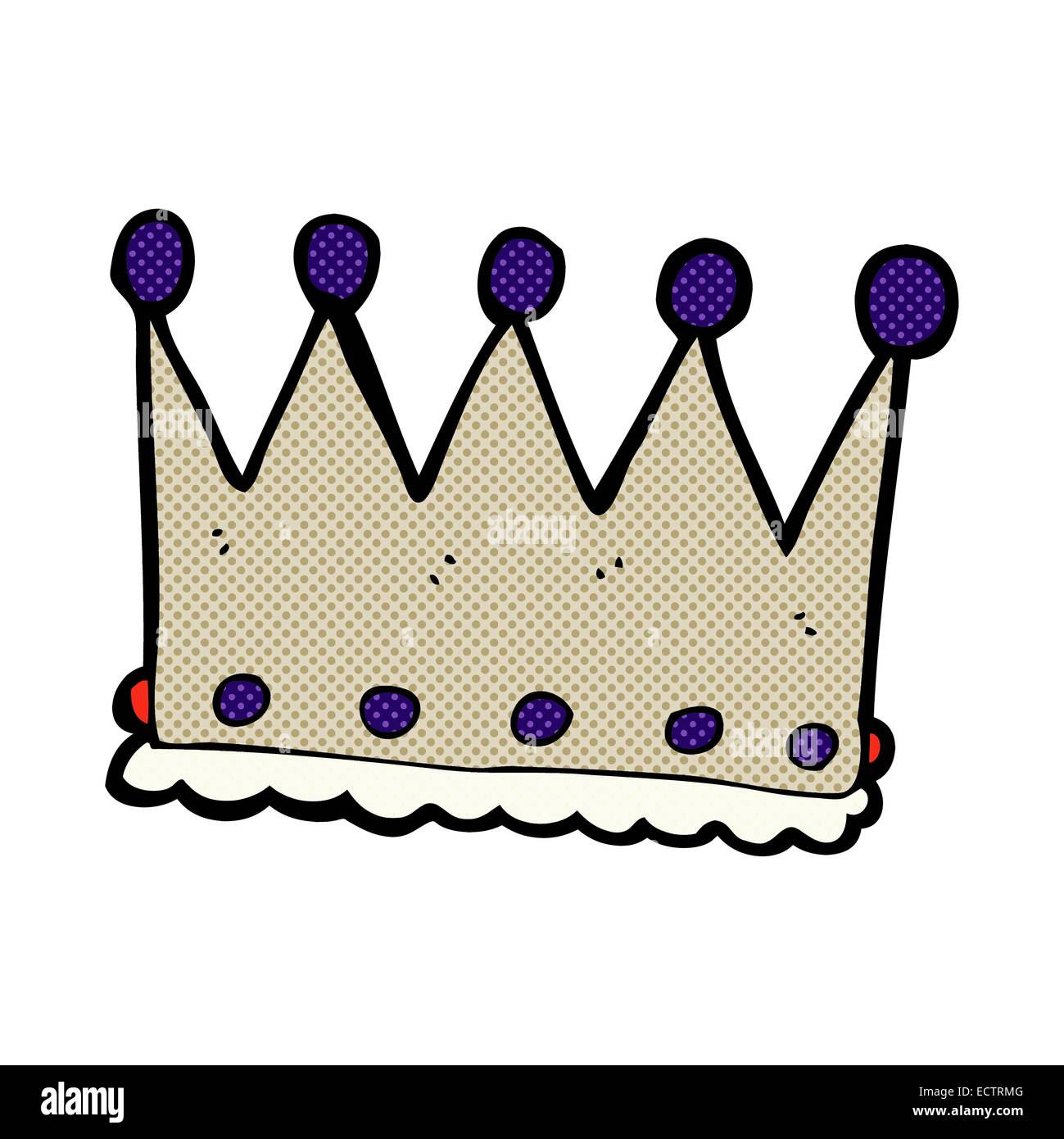 Retro Comic-Stil Comic-Krone Stock-Vektorgrafik - Alamy