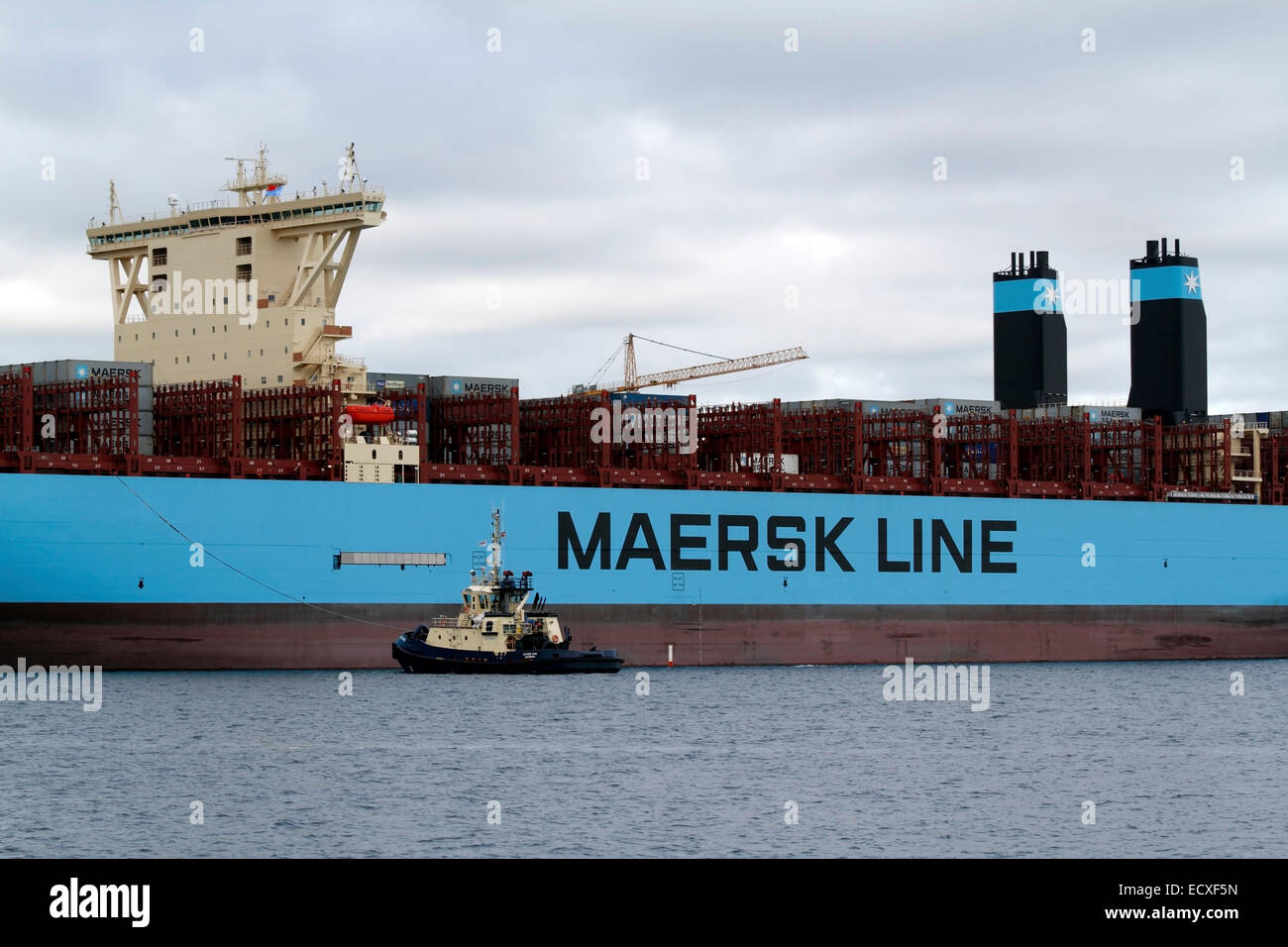 Maersk Triple E Class Container Ship Stockfotos und -bilder Kaufen - Alamy