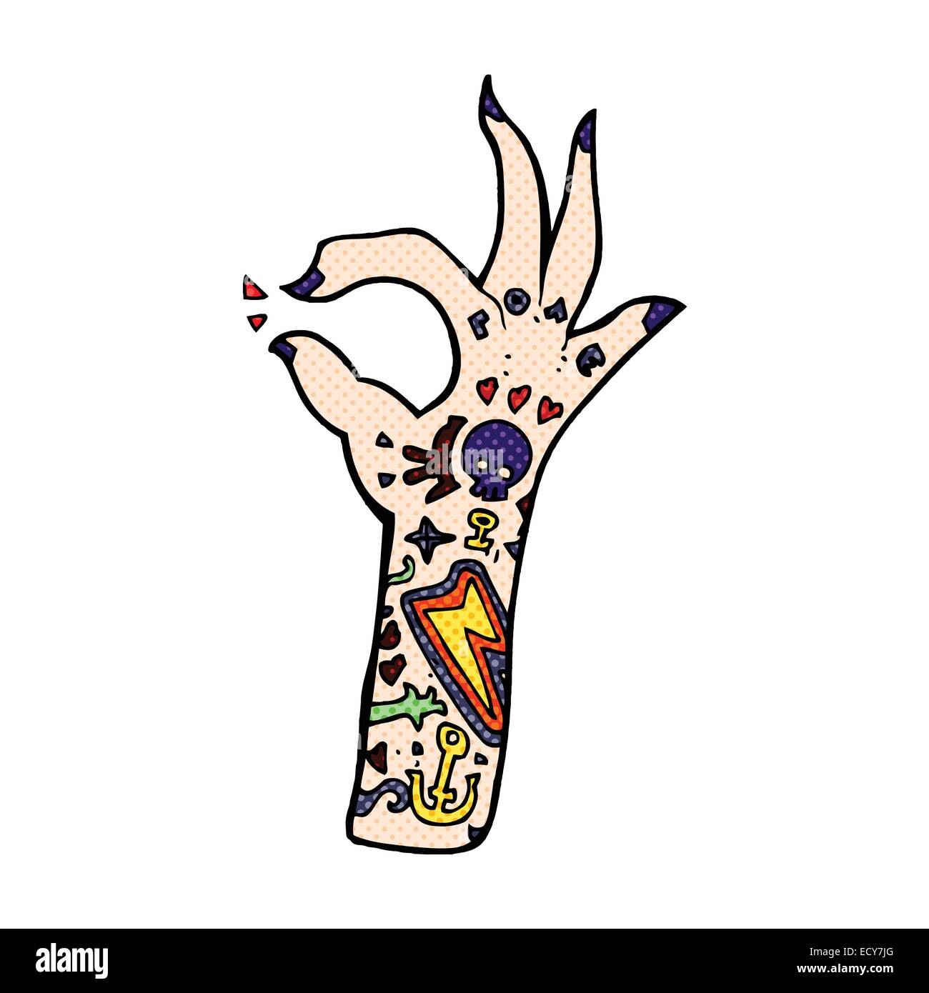 Tattoo covered arm -Fotos und -Bildmaterial in hoher Auflösung – Alamy