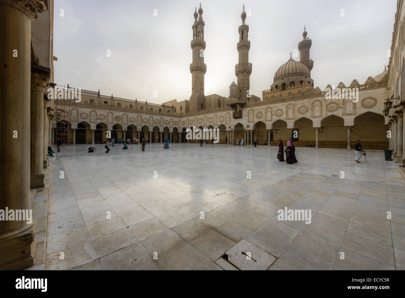 Al-Azhar-Moschee im islamischen Kairo, Ägypten Stockfotografie - Alamy