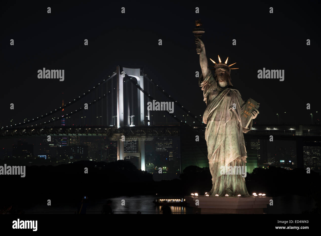 Statue of Liberty, Odaiba, Tokio, Japan Stockfotografie - Alamy