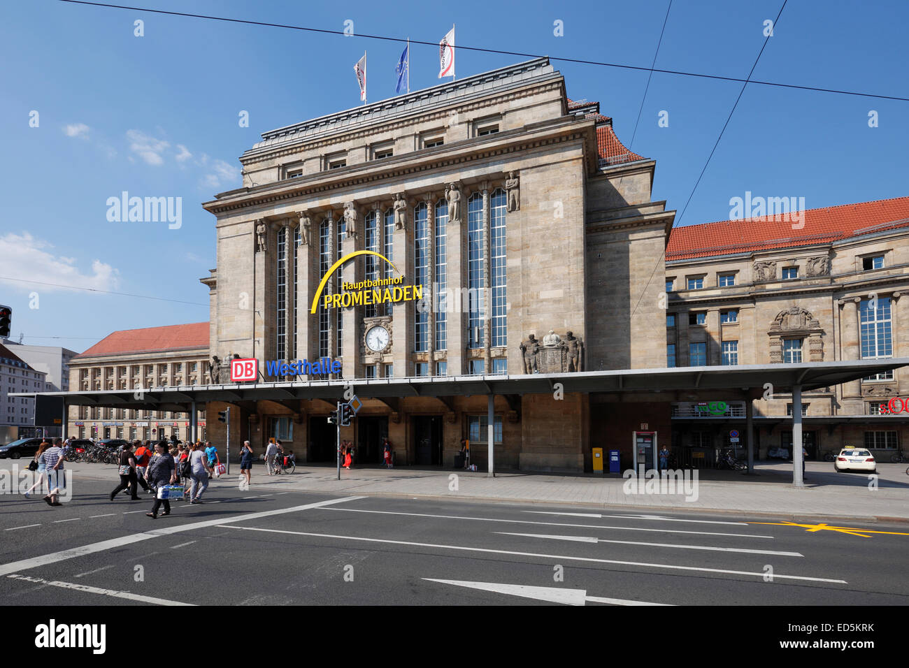 Bahnhof Leipzig, Deutschland; Hauptbahnhof Leipzig Stockfotografie - Alamy