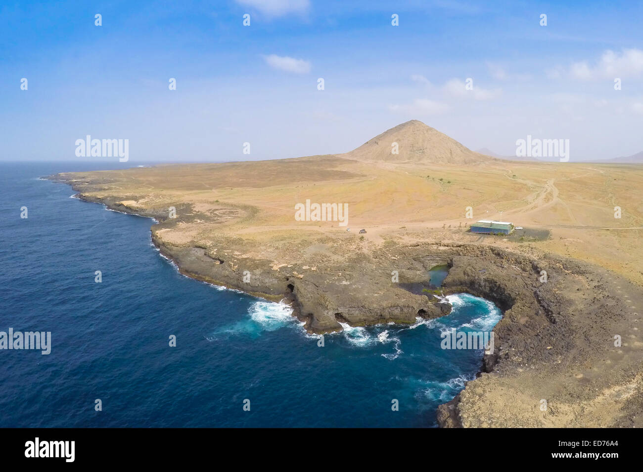 Luftaufnahme von Buracona in Sal Insel Kap Verde - Cabo Verde ...