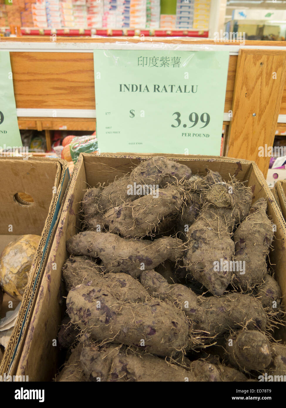 Food Vegetable Exotic Yam Yams Stockfotos und -bilder Kaufen - Alamy