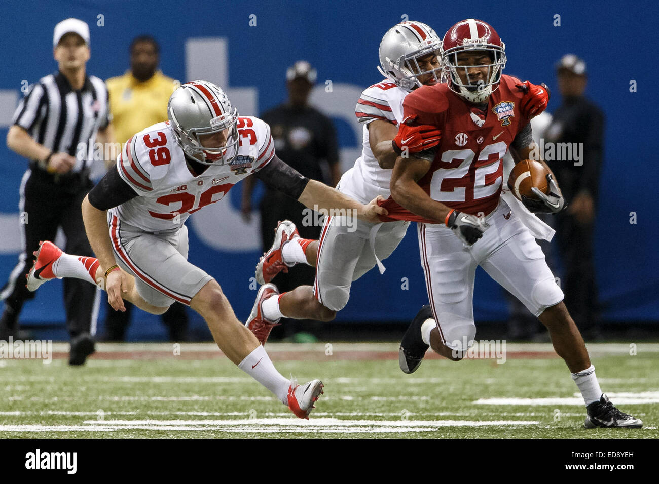 New Orleans, LA, USA. 1. Januar 2015. Alabama Crimson Tide Wide ...