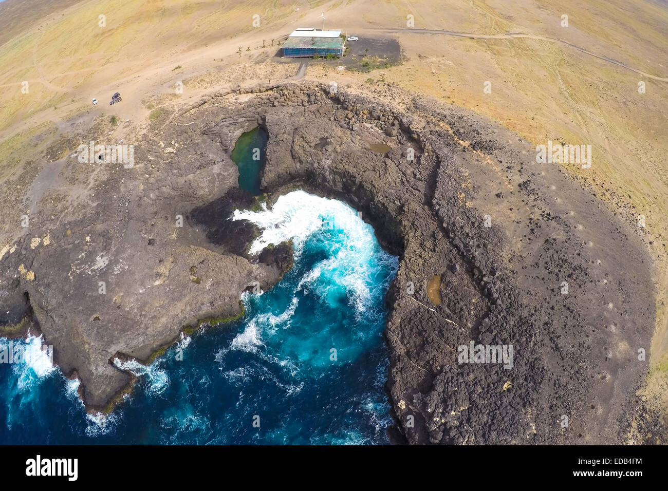 Luftaufnahme von Buracona in Sal Insel Kap Verde - Cabo Verde ...