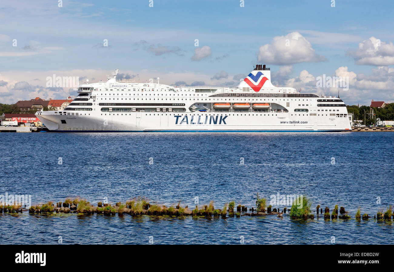 Fähre MS Romantika estnische Reederei Tallink im Passagier Hafen von ...
