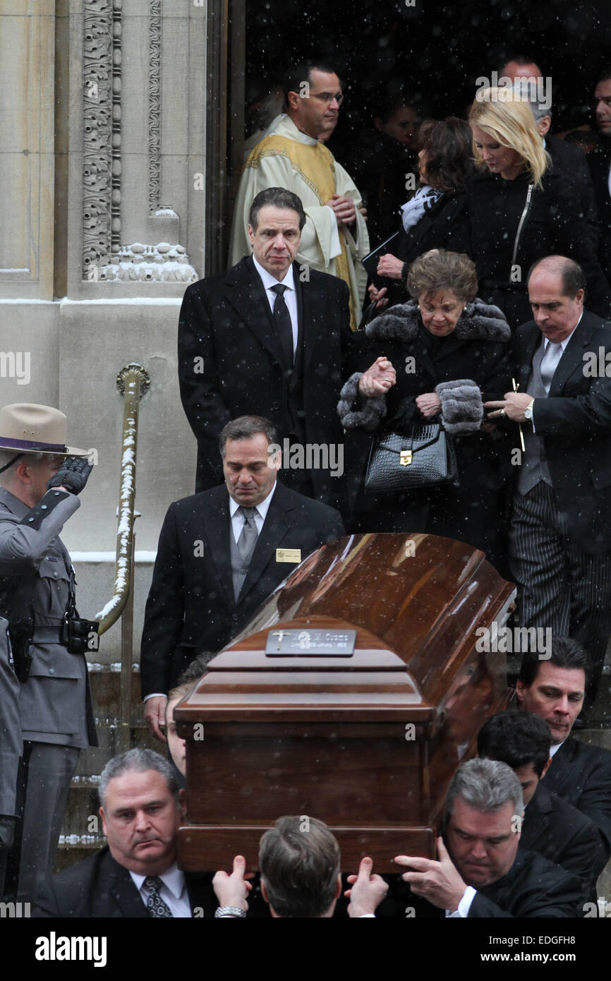 New York, New York, USA. 6. Januar 2015. Trauerfeier für ehemalige New ...