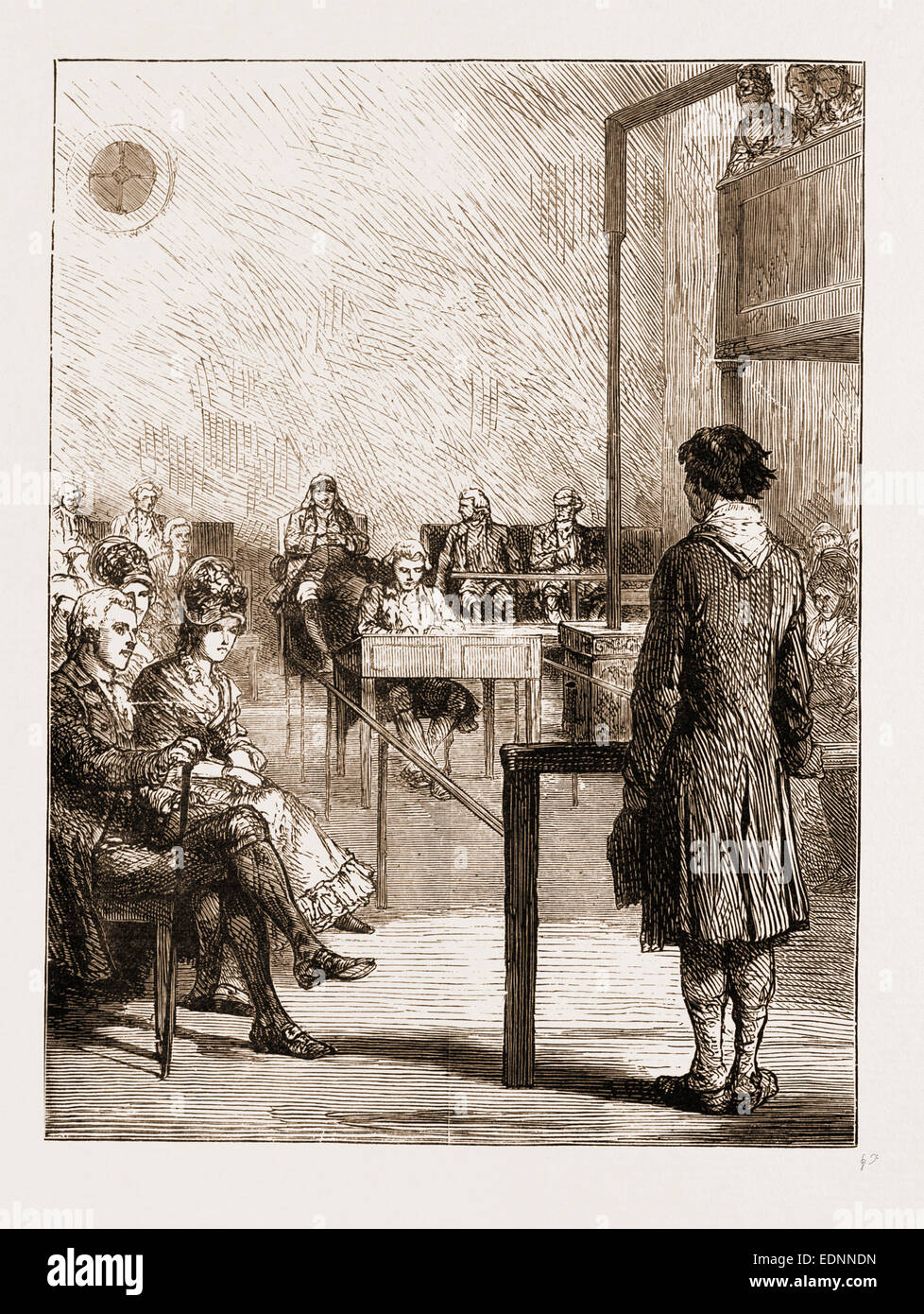 ERINNERUNGEN AN ALTE BOW STREET POLIZEI COURT, LONDON, UK, 1881: SIR ...