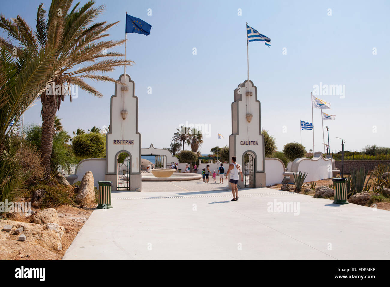 Kallithea Therme, Rhodos, Griechenland Stockfotografie - Alamy