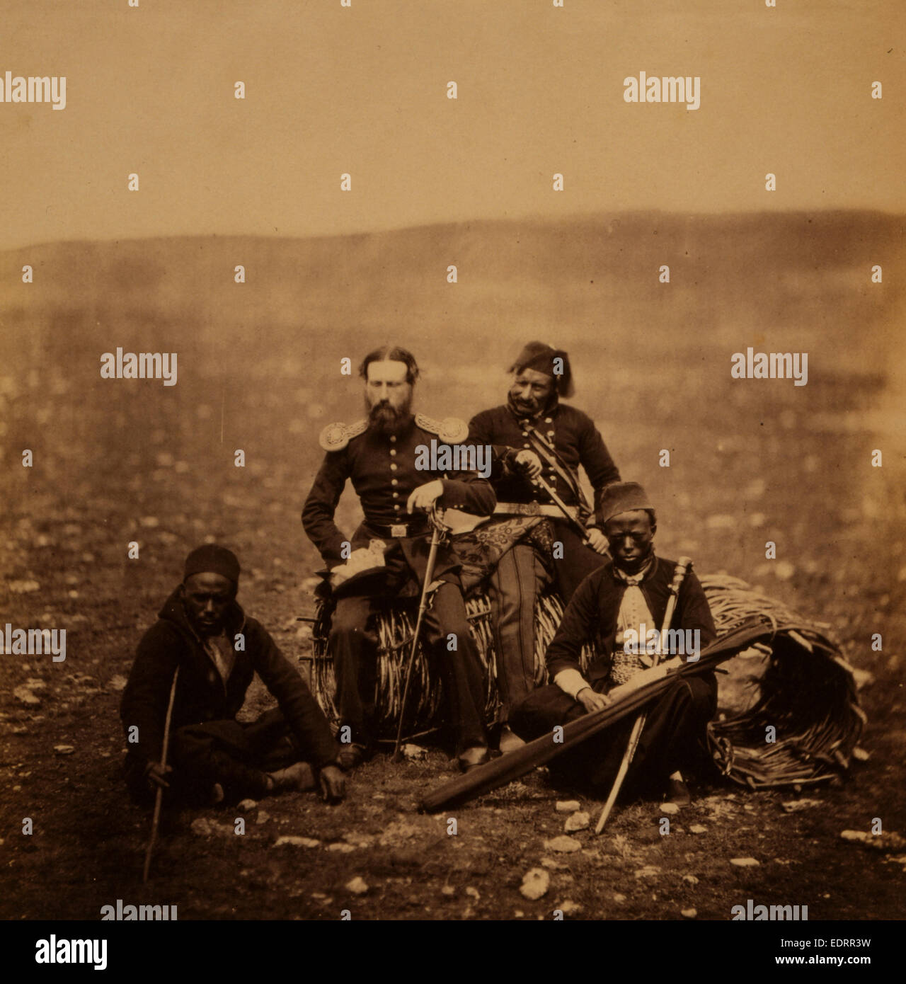 Mr. Thompson des Kommissariats & Begleiter von Ismail Pacha, Krimkrieg ...