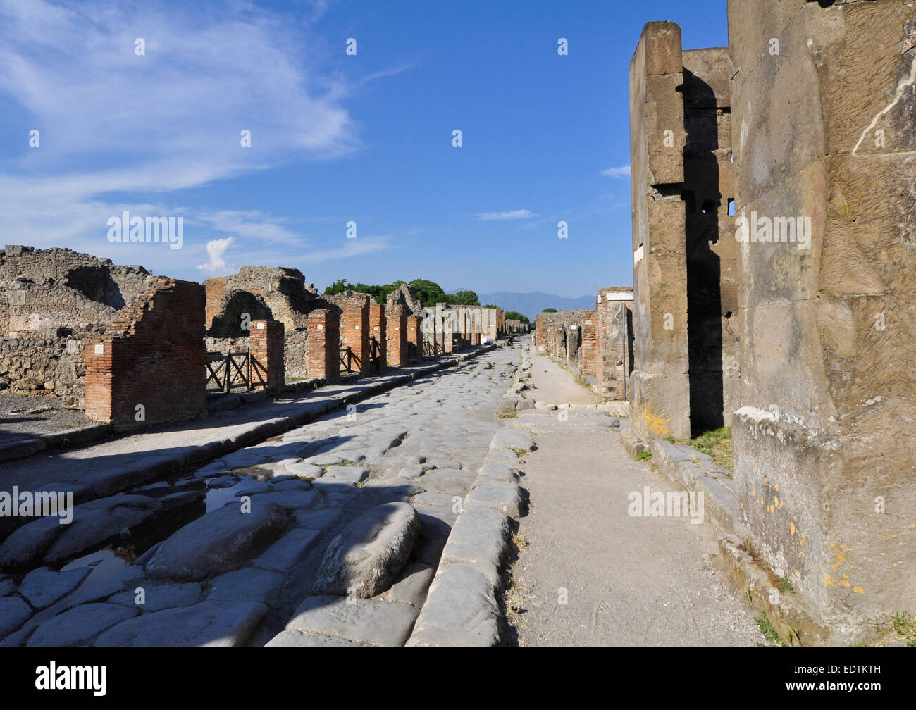 Ruinen von Pompeji, Neapel, Italien Stockfotografie - Alamy