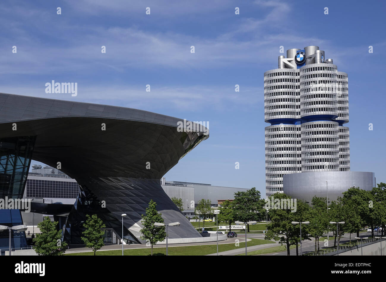 BMW-Welt, BMW Museum, BMW Firmenzentrale, München, Bayern, Deutschland ...