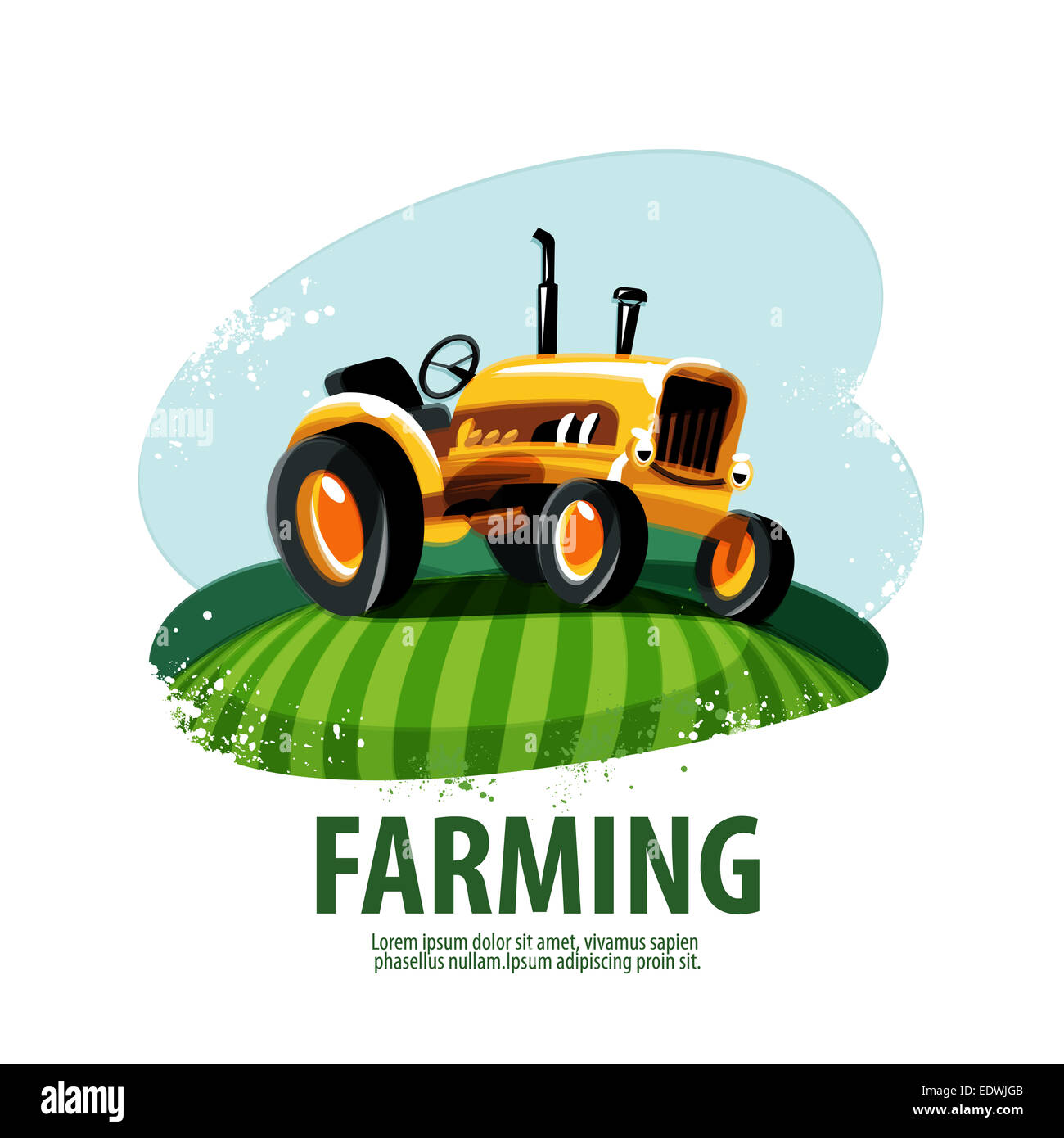 Traktor-Vektor-Logo-Design-Vorlage. Ernte oder Bauernhof-Symbol ...