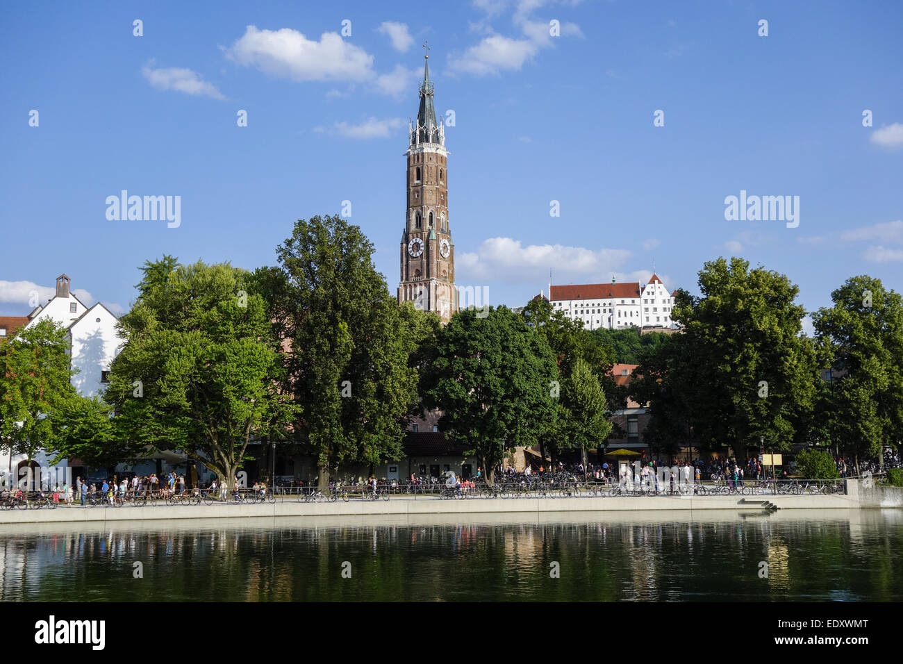 Old town of landshut at isar river -Fotos und -Bildmaterial in hoher ...