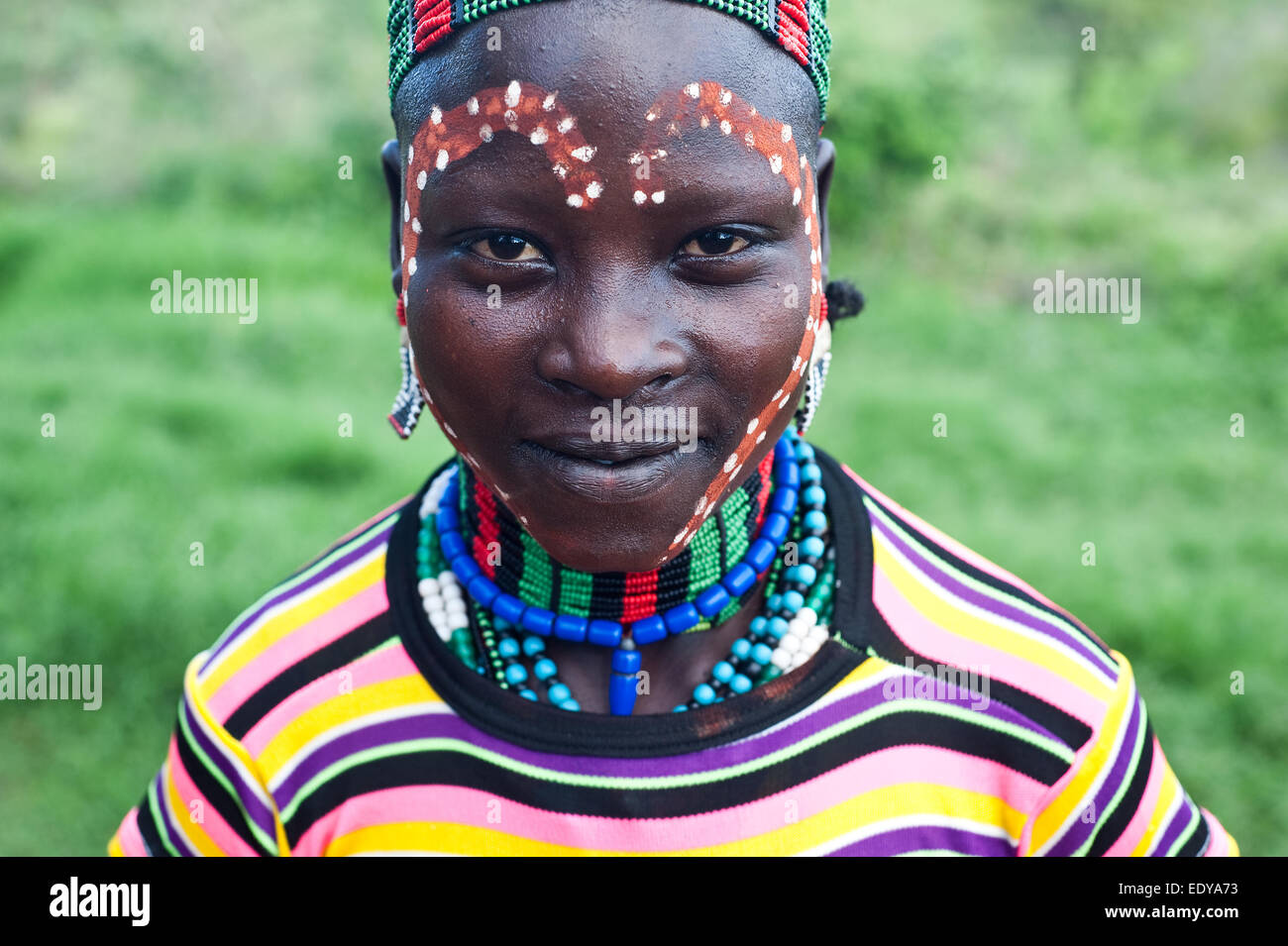 Girl Hamer Tribe Ethiopia Stockfotos und -bilder Kaufen - Alamy