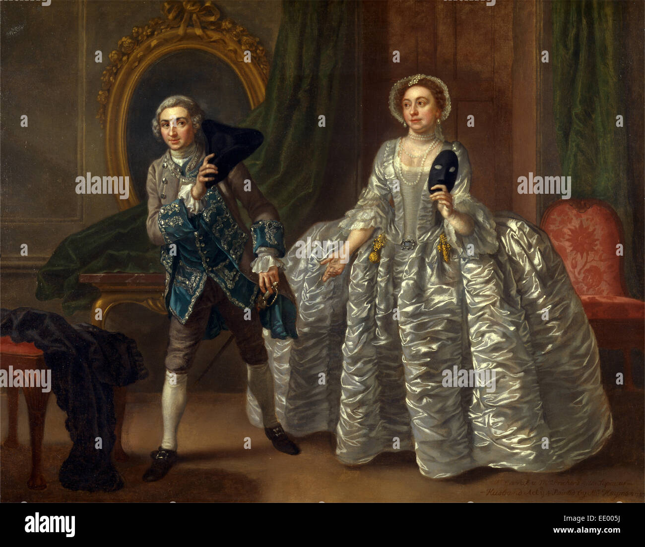 David Garrick und Frau Pritchard im Benjamin Hoadley der "Der ...