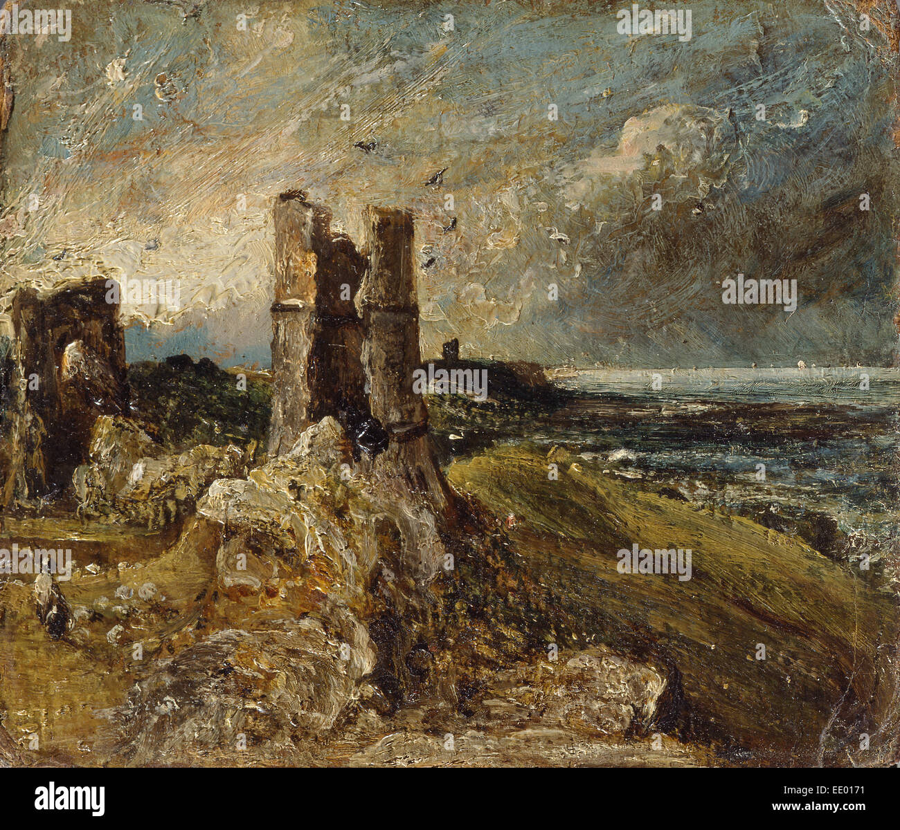 Hadleigh Castle Skizze der Hadleigh Castle Verso: Studie von fünf ...